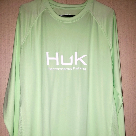 Huk | Shirts | Huk Green Performance Fishing Shirt | Poshmark